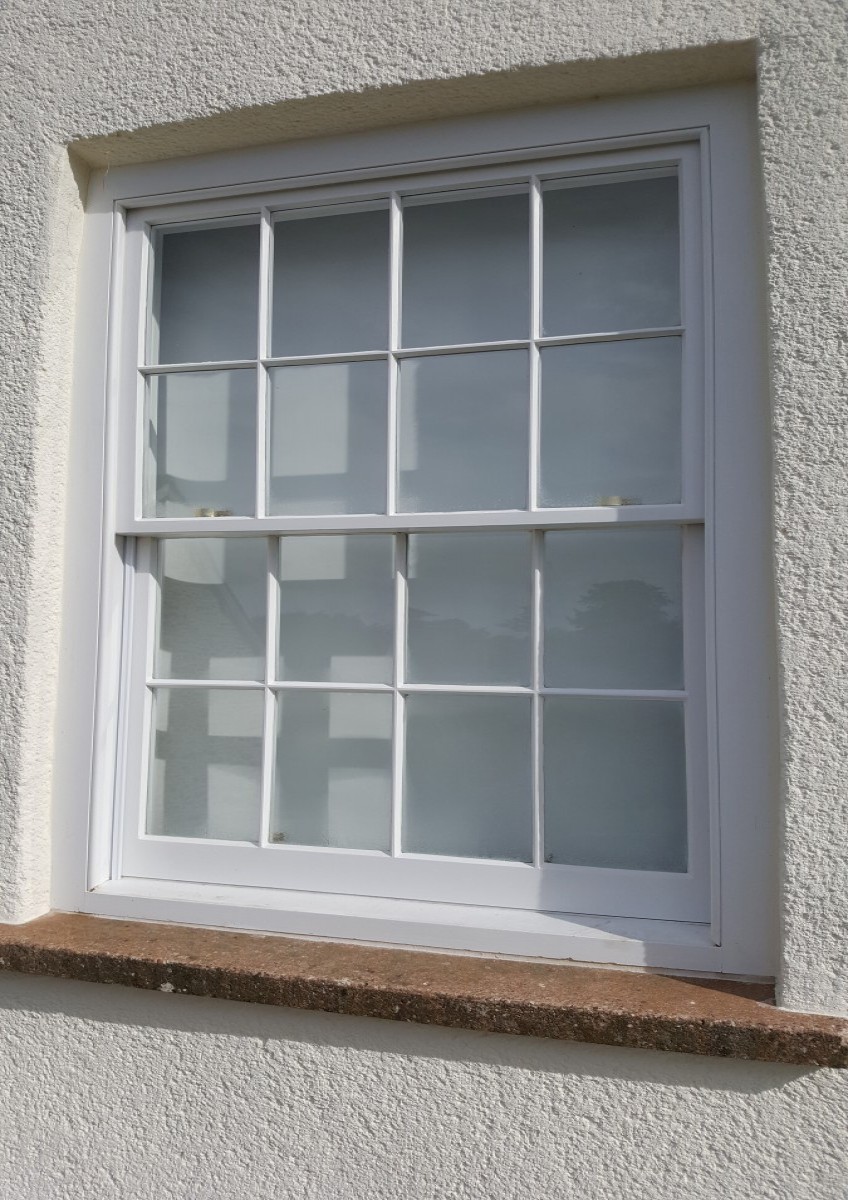 Timber and Wooden Vertical Sliding Sash Windows Handmade in Devon