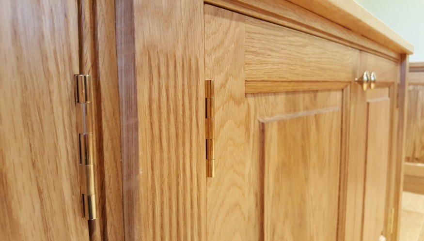 Custom Built Wood Libraries in Oak, Bespoke Made in Devon