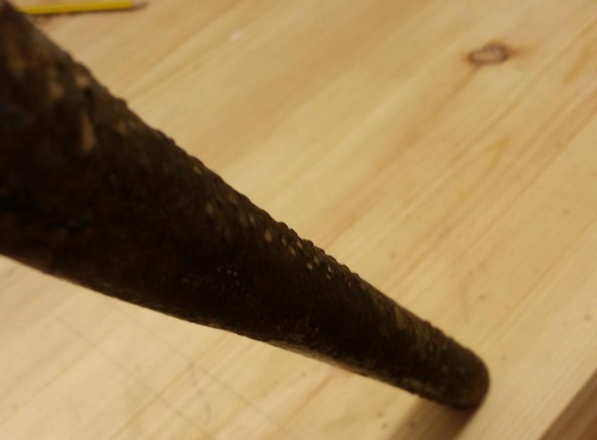 Using an Old Holdfast with Barbs for Wood Working