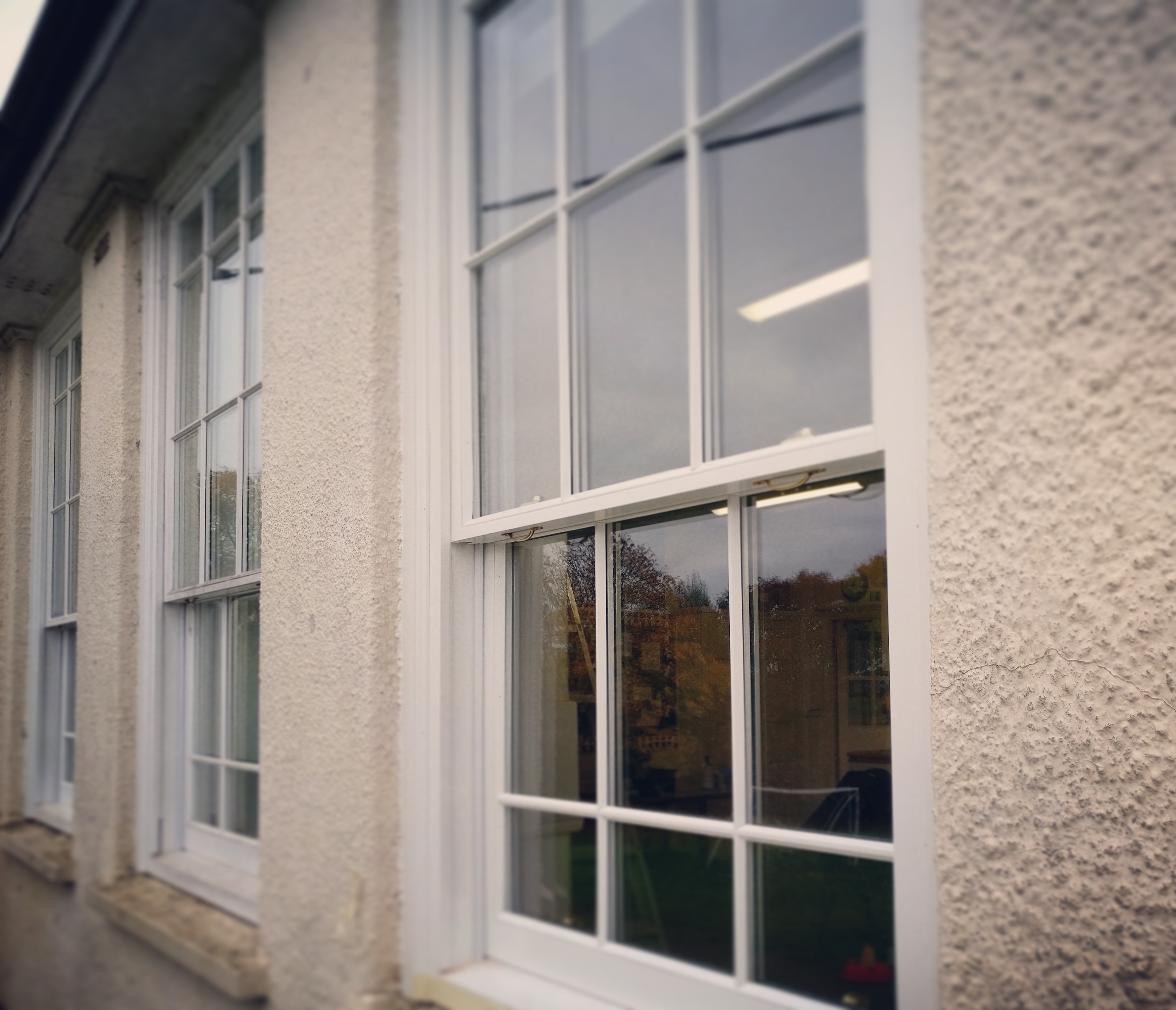 Timber and Wooden Vertical Sliding Sash Windows Handmade in Devon