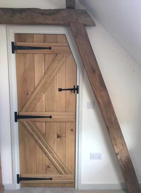 Simple Ledged and Braced Traditional Wooden Doors Made in Devon